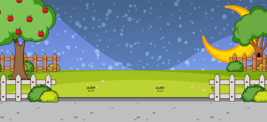 Day and night nature scene Royalty Free Vector Image