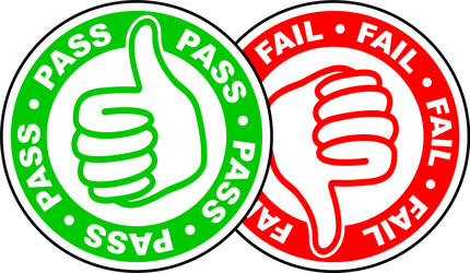 Bad thumbs down icon Royalty Free Vector Image