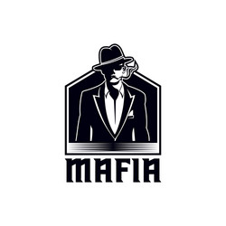 Gangster mafia symbol Royalty Free Vector Image