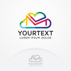 Message cloud logo Royalty Free Vector Image - VectorStock
