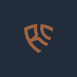 Letter r v logo design creative minimal Royalty Free Vector