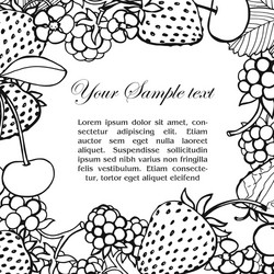 Frame of berries Royalty Free Vector Image - VectorStock