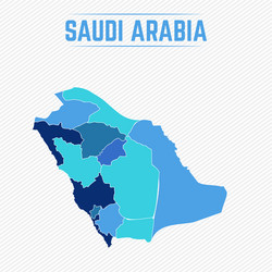 Saudi arabia simple map with map icons Royalty Free Vector