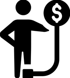 Borrower icon Royalty Free Vector Image - VectorStock