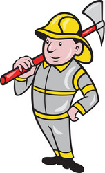 Fireman Royalty Free Vector Image - VectorStock