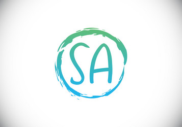 Initial monogram letter s a logo design template Vector Image