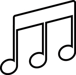 Isolated eighth rest note musical note Royalty Free Vector