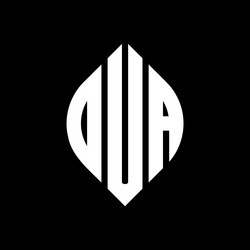 Dua logo letter design Royalty Free Vector Image