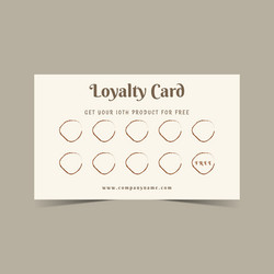 Loyalty card7 Royalty Free Vector Image - VectorStock