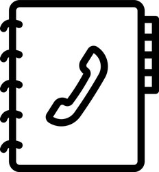 Phone directory Royalty Free Vector Image - VectorStock