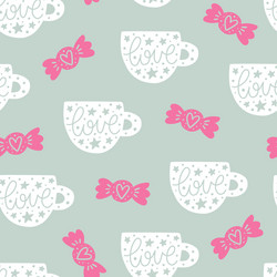 Valentines day pattern Royalty Free Vector Image