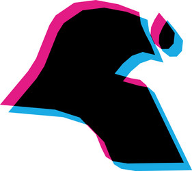 Kuwait country map silhouette Royalty Free Vector Image