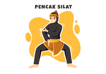 Pencak Silat Vector Images (55)