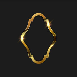 Gold frame design Royalty Free Vector Image - VectorStock