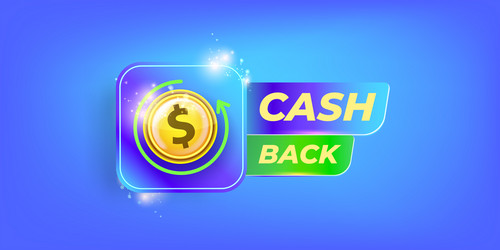 Money cash back horizontal banner design Vector Image