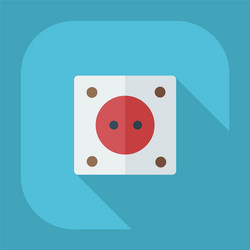 Flat modern design with shadow icons socket Vector Image