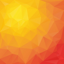 Abstract polygonal square background red orange Vector Image