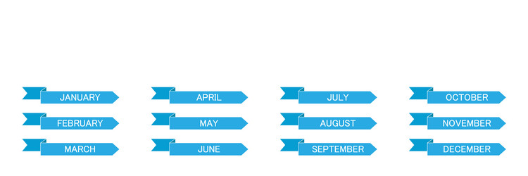 Months Name Vector Images (over 1,300)