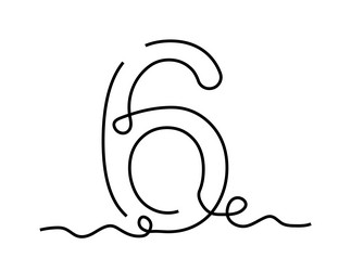 Number 6 Vector Images (over 23,000)