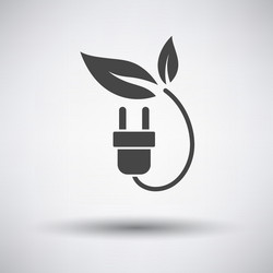Electric plug on white 3d Royalty Free Vector Image