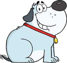 Friendly cartoon dog Royalty Free Vector Image