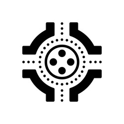 Junction Royalty Free Vector Image - VectorStock