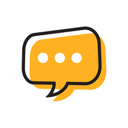 Message chat icon logo Royalty Free Vector Image