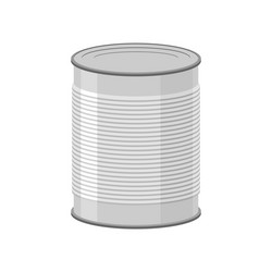 Metal tin can Royalty Free Vector Image - VectorStock
