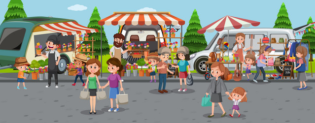 Market Scene Vector Images (over 10,000)