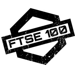 Ftse 100 rubber stamp Royalty Free Vector Image