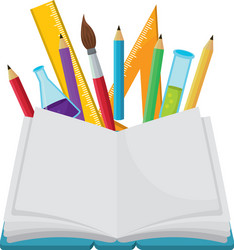 School books cartoon Royalty Free Vector Image