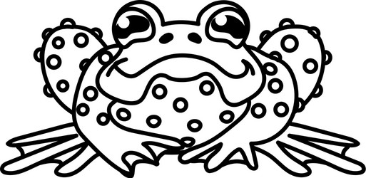 Line cartoon animal clip art Royalty Free Vector Image