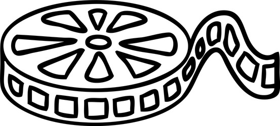 Movie Reel Coloring Page