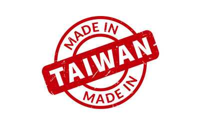 Made in taiwan rubber stamp Royalty Free Vector Image