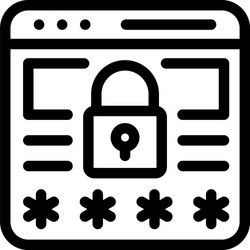 Safe website Royalty Free Vector Image - VectorStock