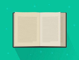 Open book blank empty pages Royalty Free Vector Image