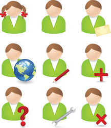 No face icons Royalty Free Vector Image - VectorStock