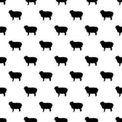 Goats and rams seamless pattern for your design Vector Image