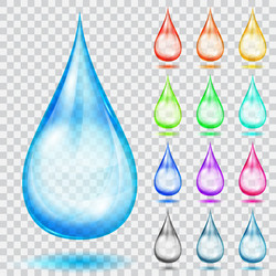 Multicolored drops Royalty Free Vector Image - VectorStock