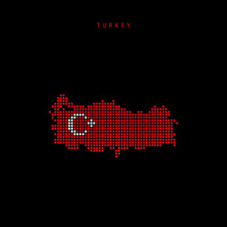 Dotted Turkey Map Vector Images (over 260)