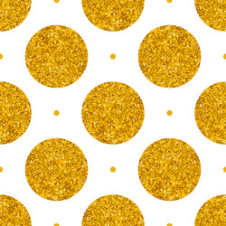 Tonal brown and yellow mottled polka dots pattern Vector Image