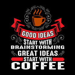 Coffee is my fuel Royalty Free Vector Image - VectorStock