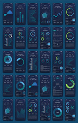 Graphics infographics with mobile phone template Vector Image