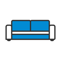 Black sofa upholstery seamless pattern Royalty Free Vector