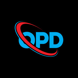 Opd logo letter design Royalty Free Vector Image