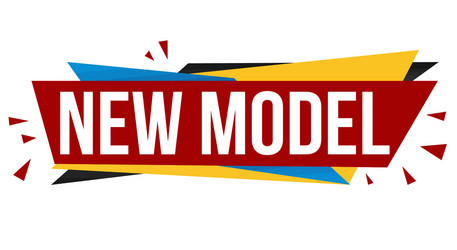 New model label or sticker Royalty Free Vector Image
