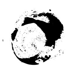 Round grunge shape texture rough circle stamp Vector Image