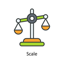 Scale outline icons simple stock Royalty Free Vector Image