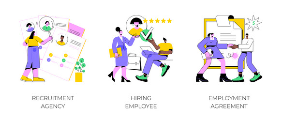 Head hunting abstract concept Royalty Free Vector Image