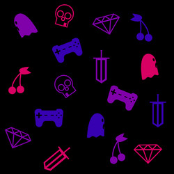 Pink background with game helmet Royalty Free Vector Image